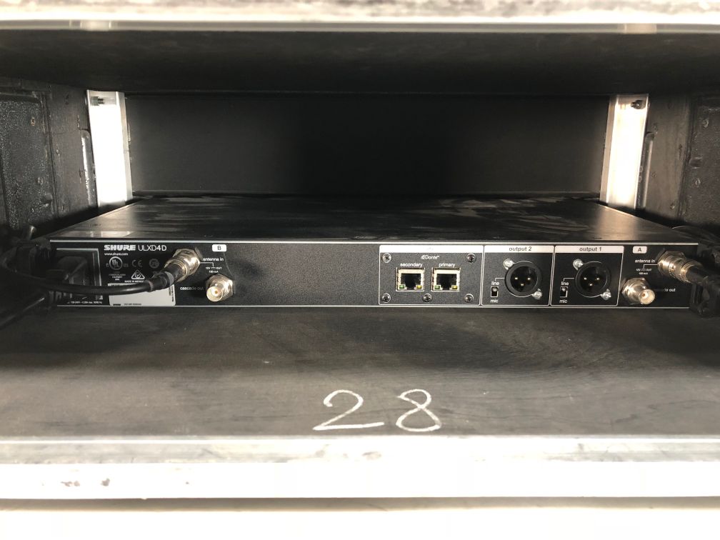 SHURE ULX-D DUAL RECEIVER - G51 BAND