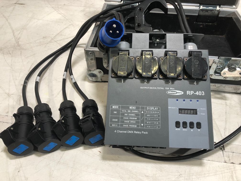 4 CHANNEL DMX SWITCH - CEE 16AM IN