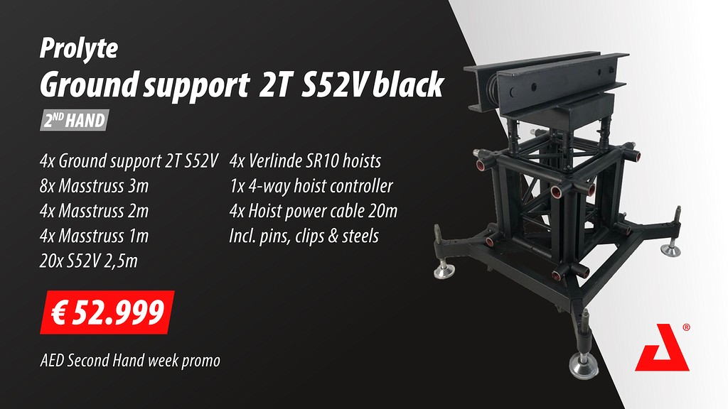 SET GROUND SUPPORT PROLYTE 2TON S-52SV BLACK